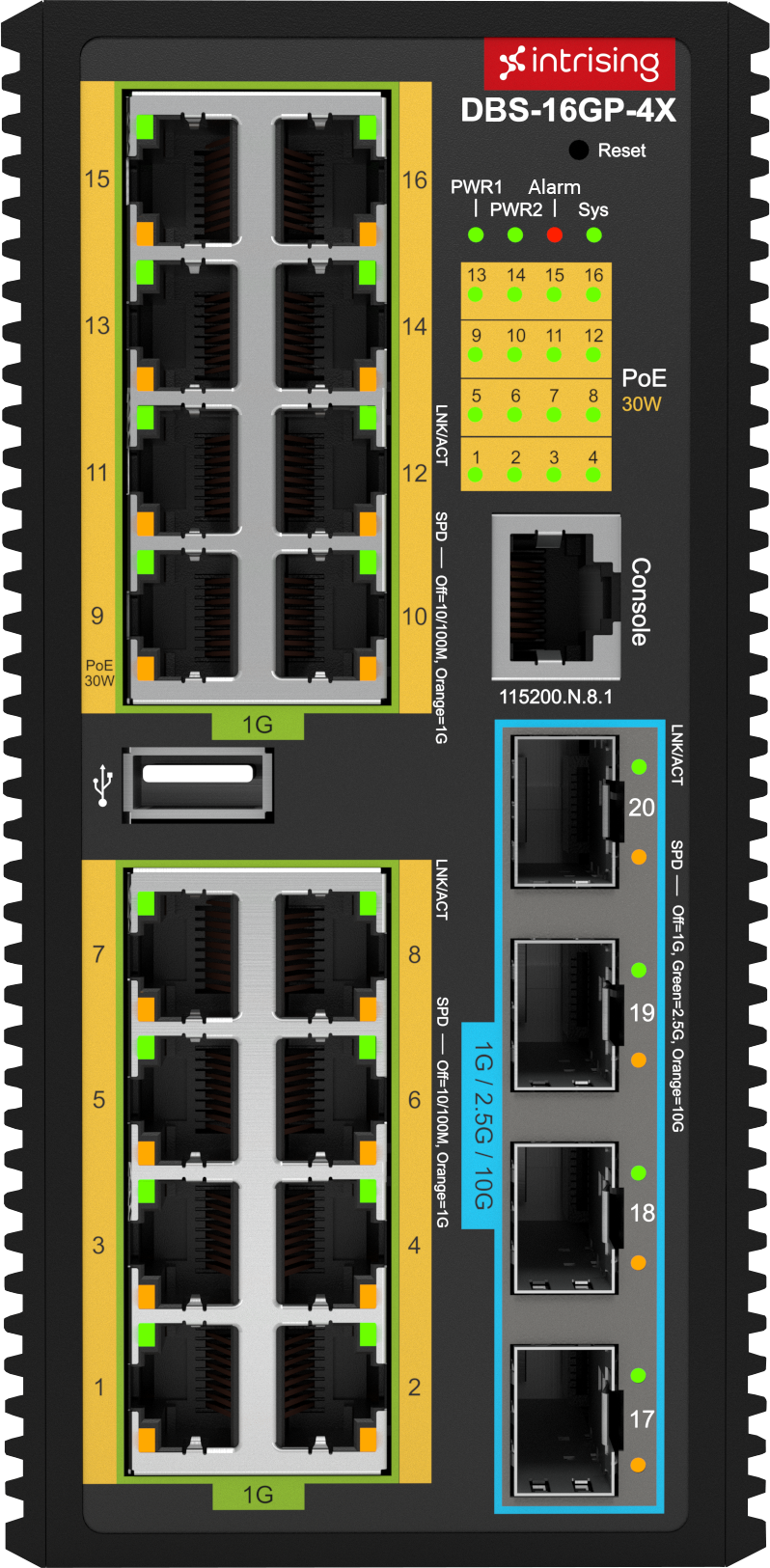 DBS-16GP-4X - Intrising Networks